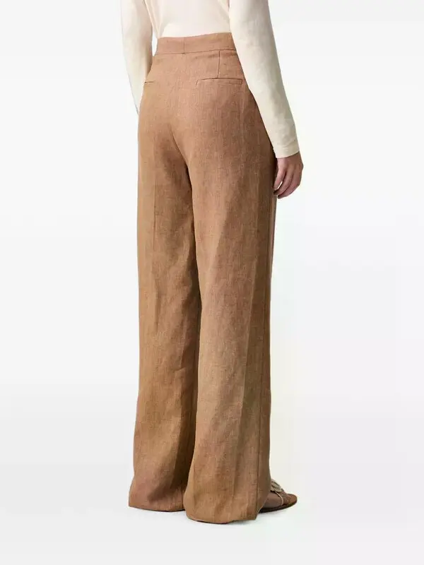 VICOLO Pressed-crease Wide-leg Trousers