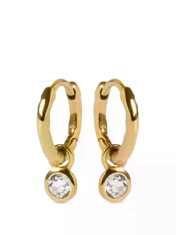Monica Vinader Mini Huggie Earrings - Gold