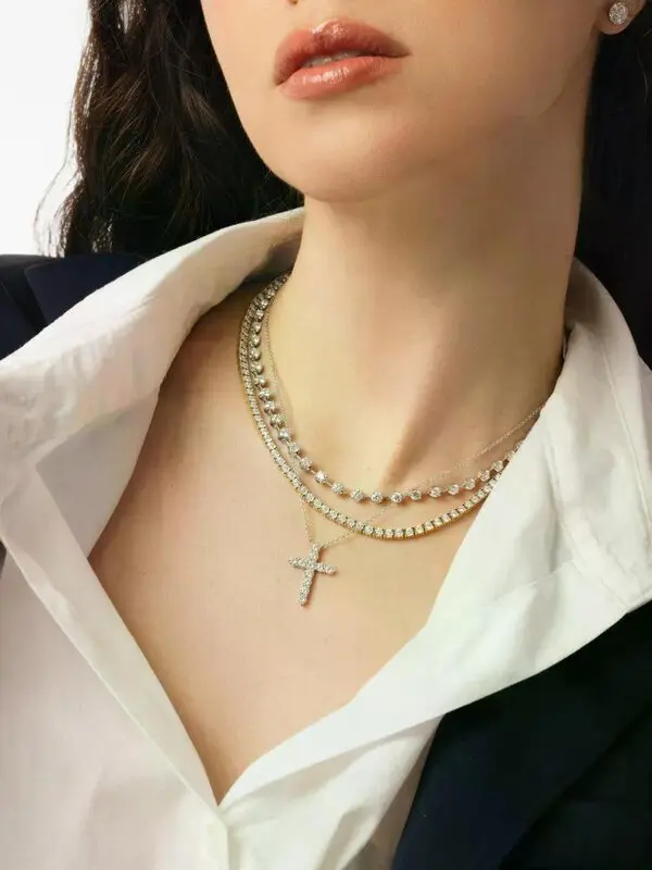 Kwiat Diamond Cross Necklace