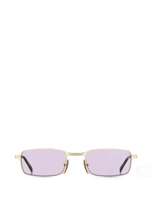 DB EYEWEAR BY DAVID BECKHAM Origami Rectangle-frame Sunglasses - Gold
