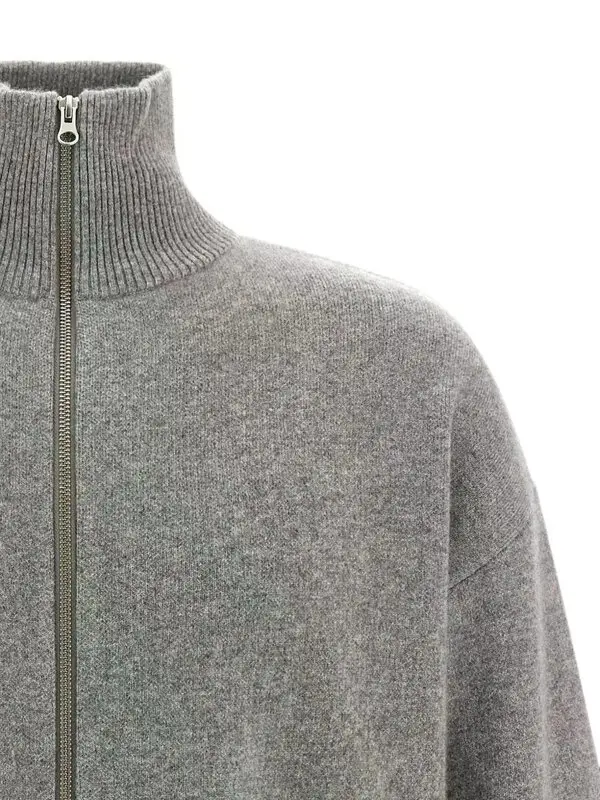 Extreme Cashmere Zip-up Cashmere Cardigan - Grey