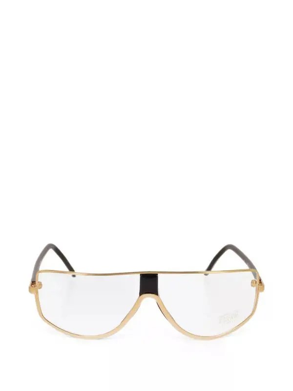 Gianfranco Ferre Gff 19 Geometric-frame Glasses - Gold