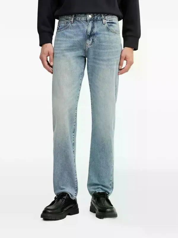 Armani Exchange Acid-wash Distressed Jeans