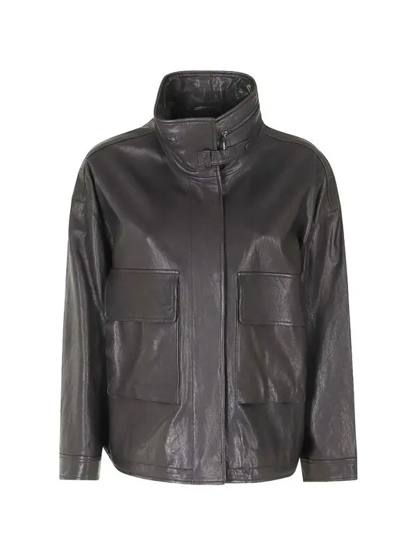 Emporio Armani Leather Blouson Jacket