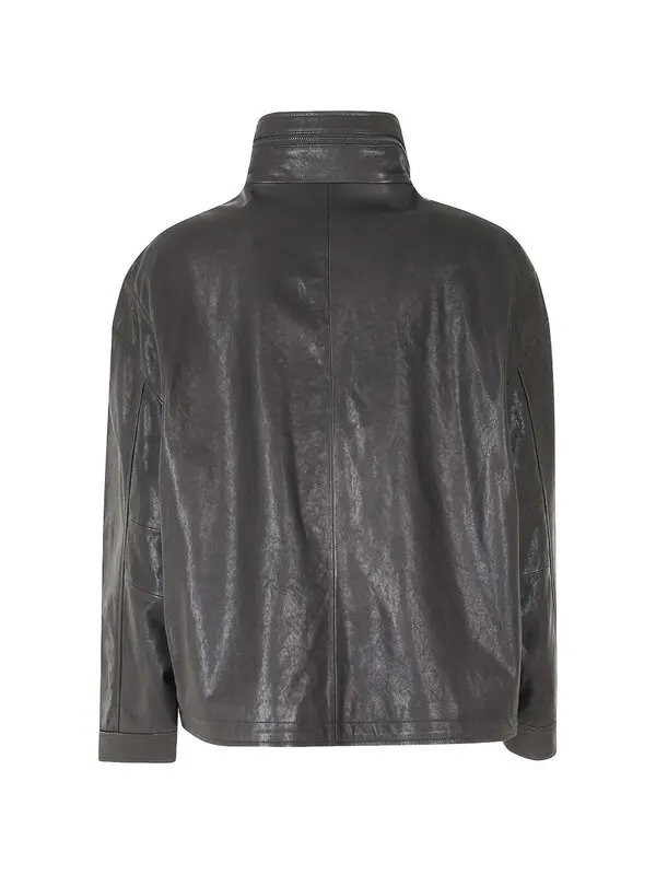 Emporio Armani Leather Blouson Jacket
