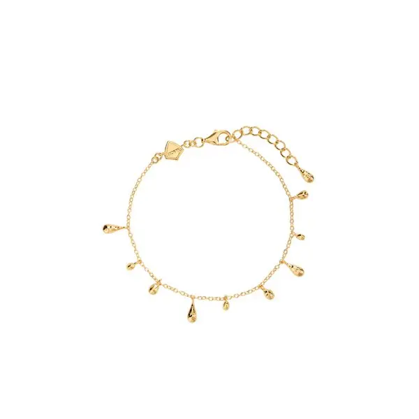VANCHI Rhea Molten Cascade Bracelet - Gold