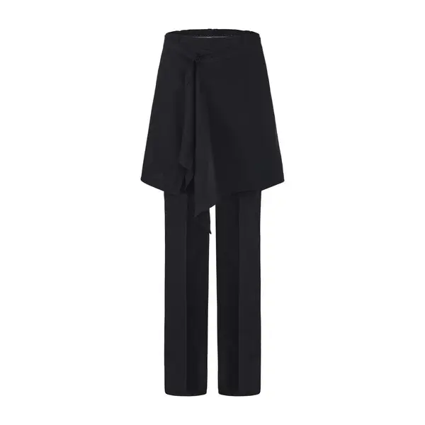 FRONT ROW SHOP Layered Skirt Trousers