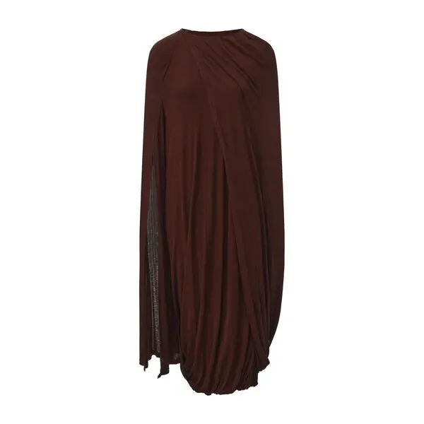 FRONT ROW SHOP Opera Twisted Jersey Dress Cocoa