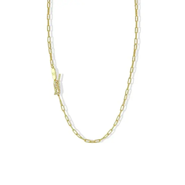 Argento Vivo The Pave Toggle Link Necklace