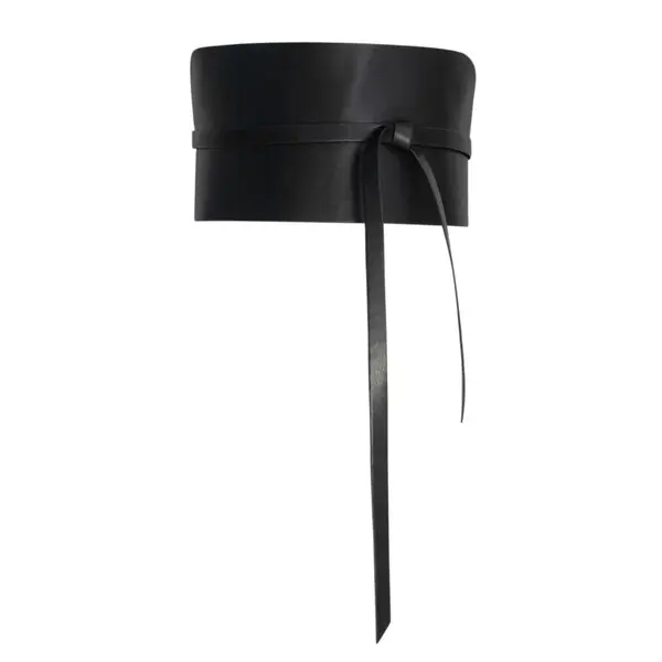 CIRCULAR PATH Corset Belt Vegan Leather - Black