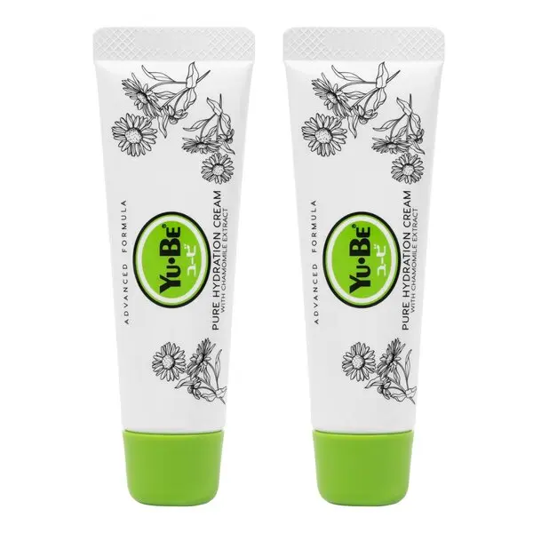YU-BE, INC. Green / White Advanced Pure Hydration Cream Duo - Green/white