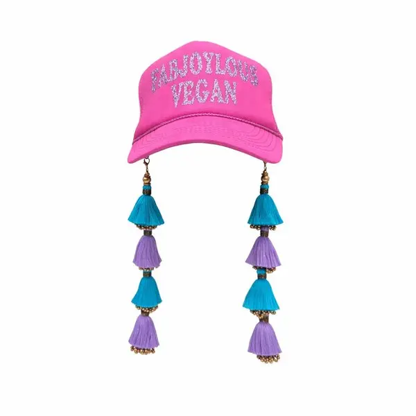 JULIA CLANCEY Fabjoylous Vegan Hotty Dorado Trucker Hat - Pink