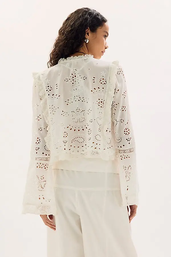 LoveShackFancy Hawthorn Blouse At
