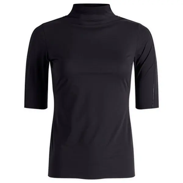 Nike X Skims Short Sleeve High Neck Top - Obsidian