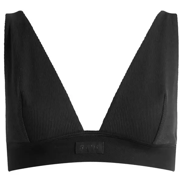 SKIMS Cotton Rib Plunge Bralette
