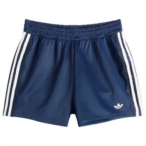 Adidas Lace Trimmed 3-stripe Shorts - Collegiate Navy