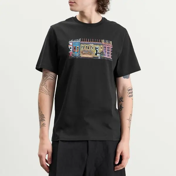 LES DEUX Market T-shirt - Black