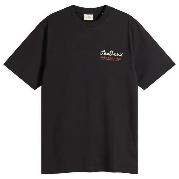 LES DEUX Rural T-shirt - Black
