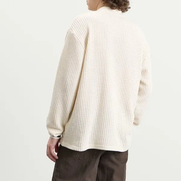 LES DEUX Waffle Long Sleeve Football Jersey - Ivory