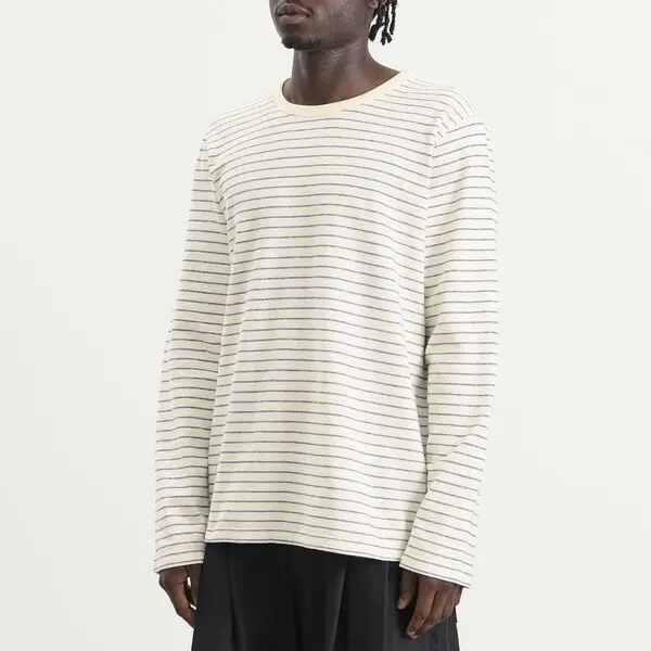 Folk Long Sleeve Textured Stripe T-shirt