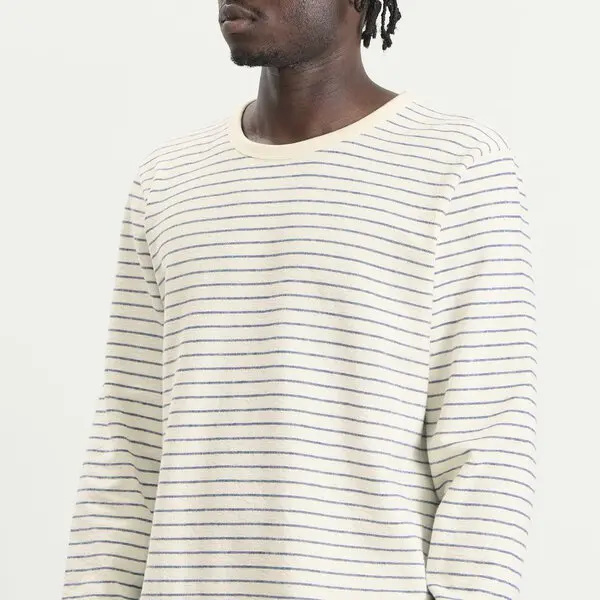 Folk Long Sleeve Textured Stripe T-shirt