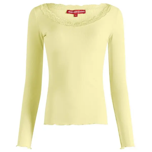 MANY MANY CLOTHES The Uma Long Sleeve Top - Yellow