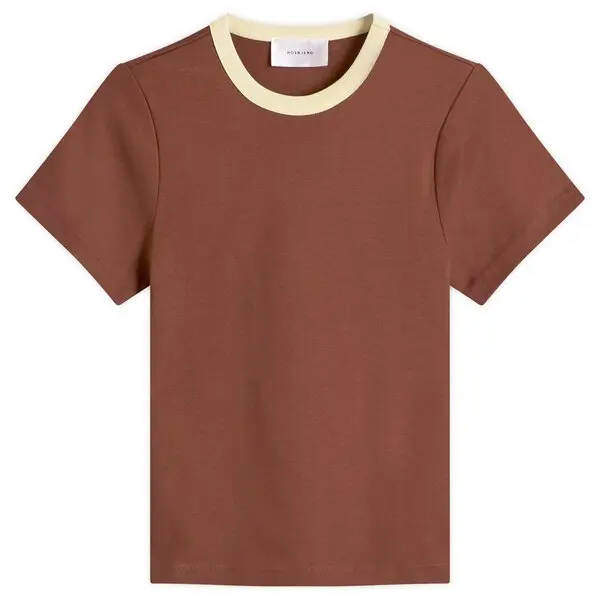 HOSBJERG Babette T-shirt - Brown