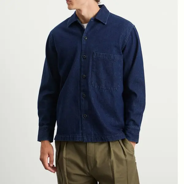Universal Works Denim Fatigue Overshirt