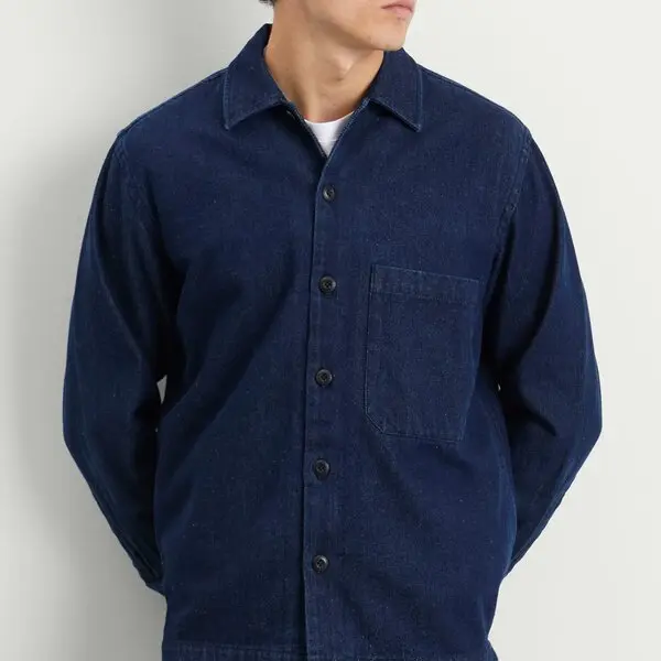 Universal Works Denim Fatigue Overshirt