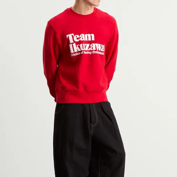 TEAM IKUZAWA Elbow Patch Logo Sweatshirt