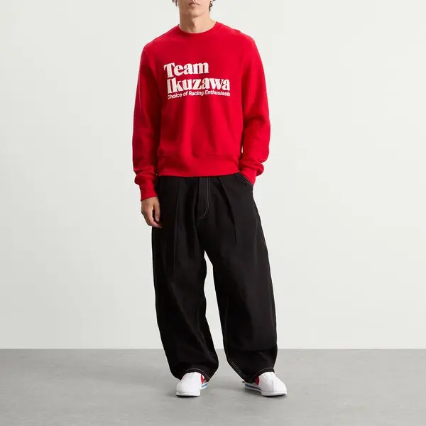 TEAM IKUZAWA Elbow Patch Logo Sweatshirt