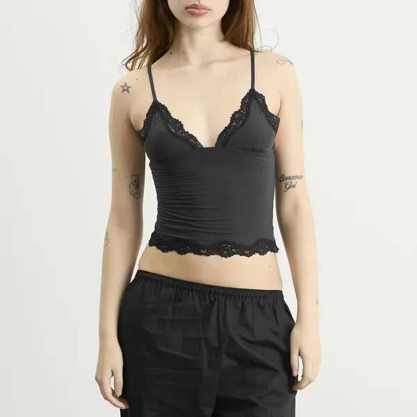 SKIMS Fits Everybody Lace Triangle Cami Top