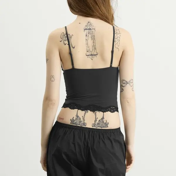 SKIMS Fits Everybody Lace Triangle Cami Top
