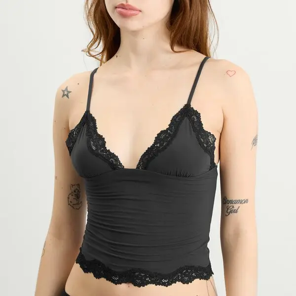 SKIMS Fits Everybody Lace Triangle Cami Top