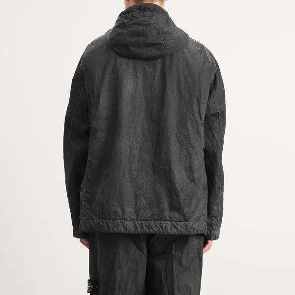 Stone Island Dense Nylon-tc Hand Sprayed Reflective Parka