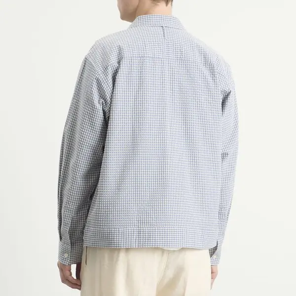 Nn07 Reed Check Seersucker Overshirt
