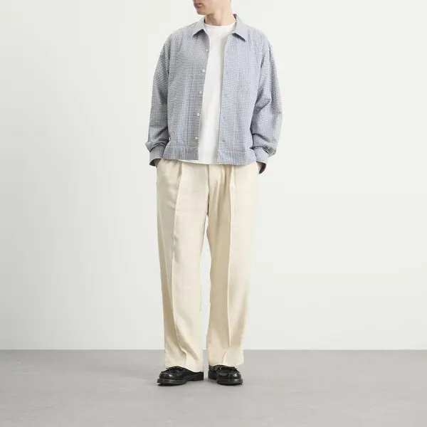 Nn07 Reed Check Seersucker Overshirt