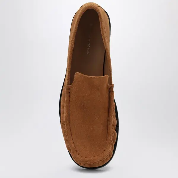 Dries Van Noten Brown Suede Loafers