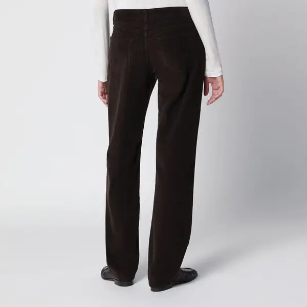 THE ROW Frava Trousers In Dark Corduroy