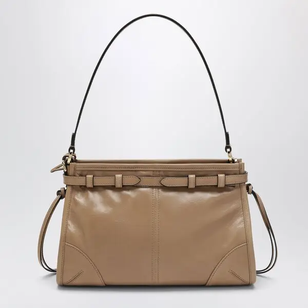 Prada Small Bonnie Top-handle Bag In Cameo Calf Leather