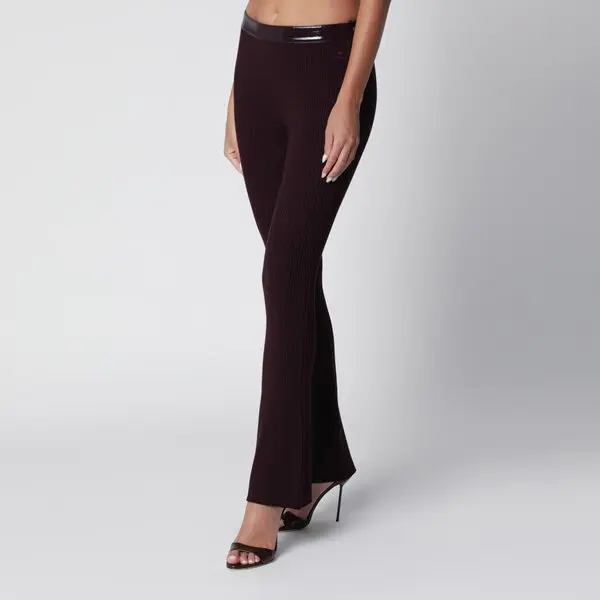 COURREGES Straight-leg Trousers In Ribbed Knit