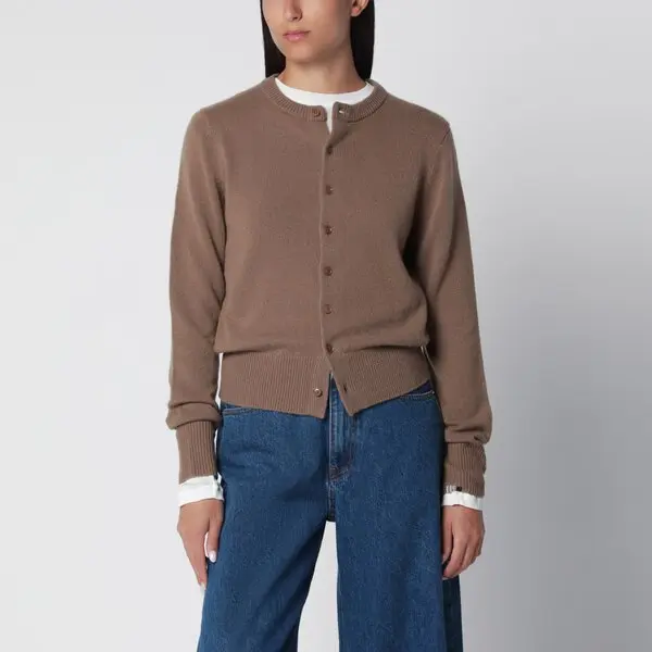 Extreme Cashmere Little Lamb Chai Cashmere Cardigan - Beige