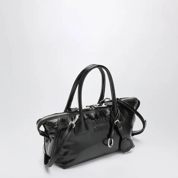 Miu Miu Glossy Leather Top-handle Bag