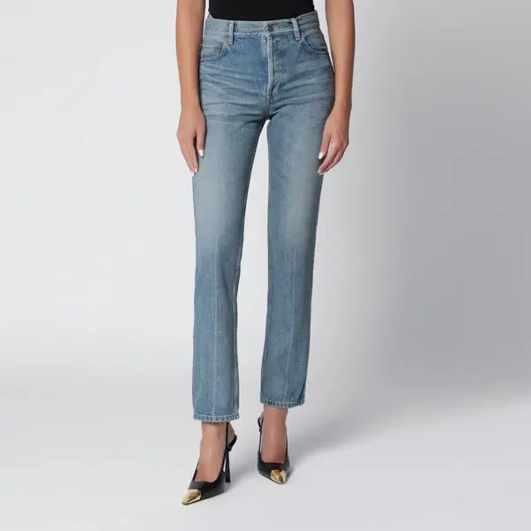 Saint Laurent Straight-leg Medium Denim Jeans - Blue