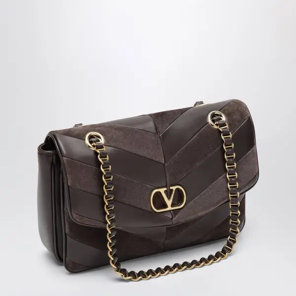 Valentino Garavani Djuna Medium Suede And Nappa Shoulder Bag