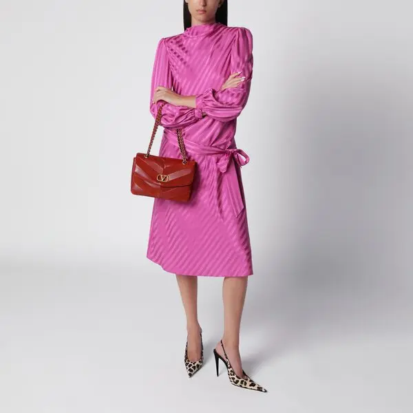 Valentino Garavani Djuna Medium Suede And Nappa Shoulder Bag
