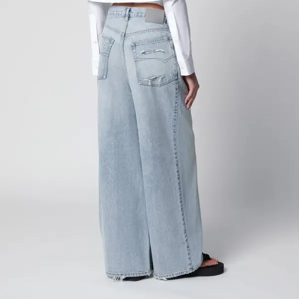 Balenciaga Wide-leg Light Cotton Jeans