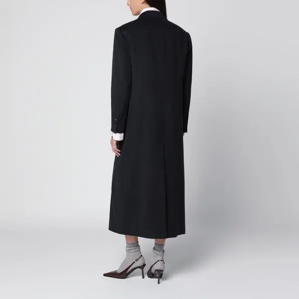 Tagliatore Double-breasted Anthracite Wool Coat