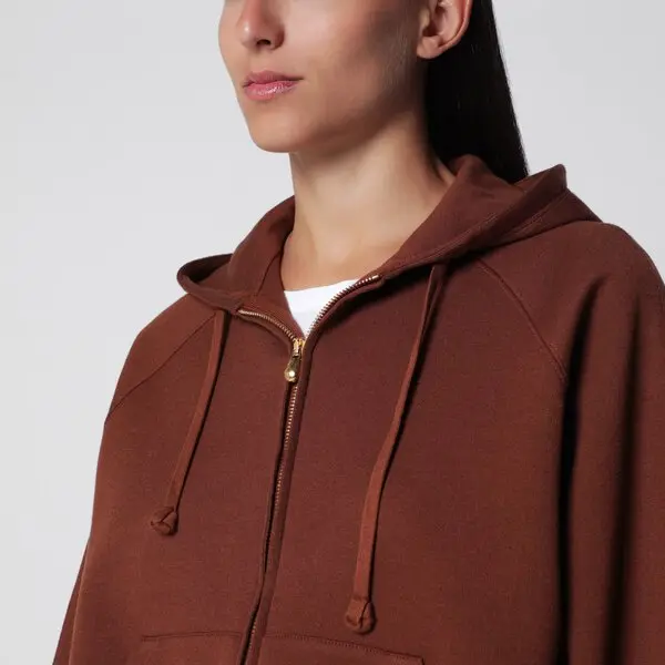 Loro Piana Brown Cotton Hoodie