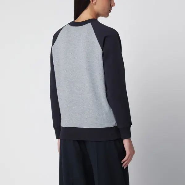 Miu Miu Cotton Colour-blocked Crewneck Sweatshirt
